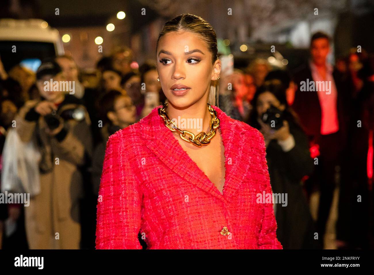 Milano, Italy. 23rd Feb, 2023. Alice De Bortoli is seen during the ...