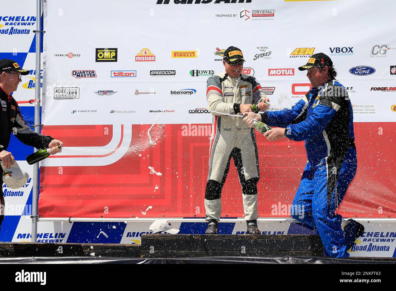 BRASELTON, GA - MARCH 27: The SGT podium with winner Danny Lowry (c) in ...