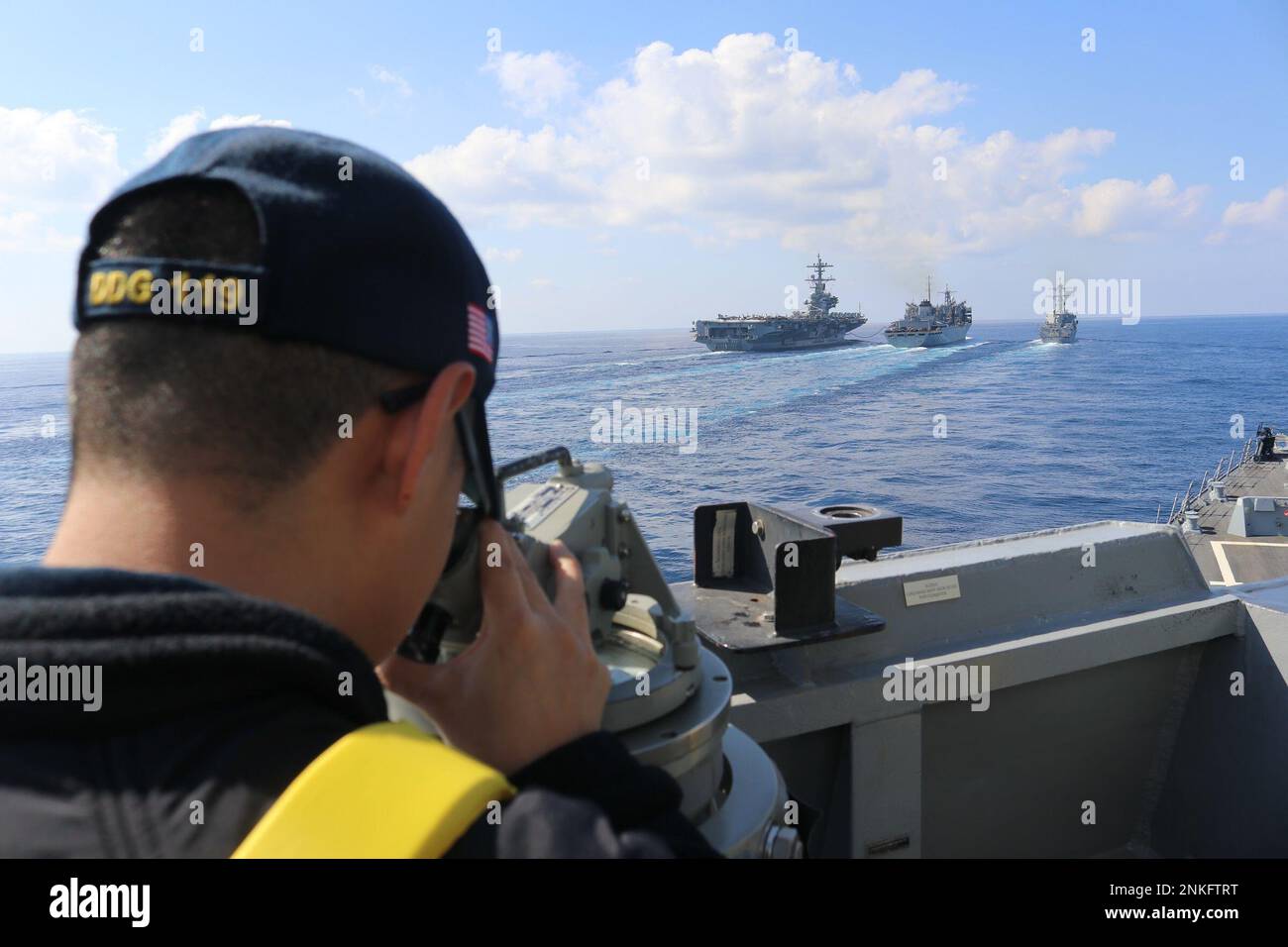 230217-N-EW498-1019 MEDITERRANEAN SEA (Feb. 17, 2023) Ensign Edwin Lin ...