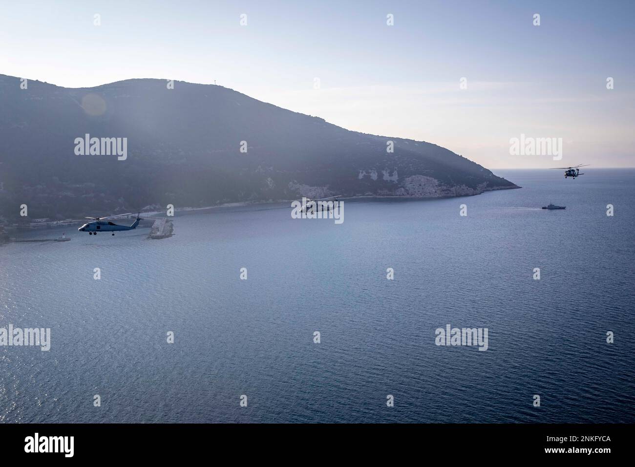 230222-N-MW880-1062 ALBANIA (Feb. 22, 2023) Two Spanish SH-60B ...