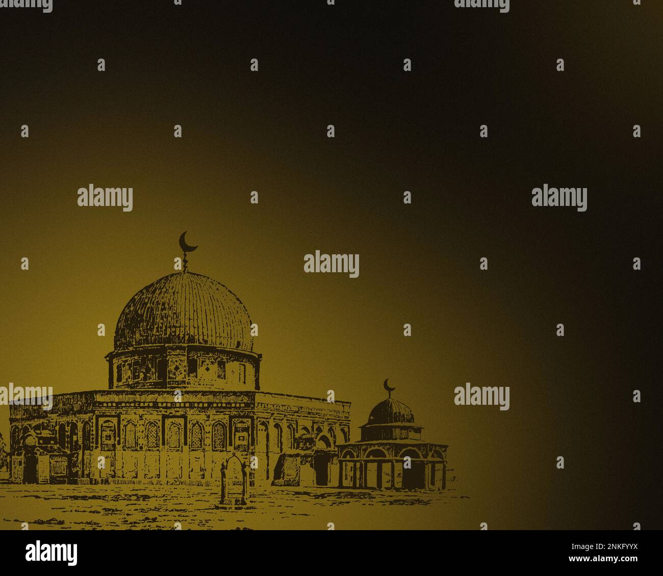 Dark Mosque background template with copy space area Stock Photo - Alamy