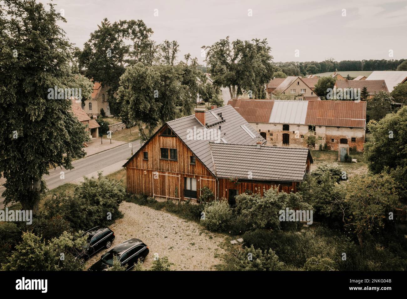 Village amidst trees hi-res stock photography and images - Alamy