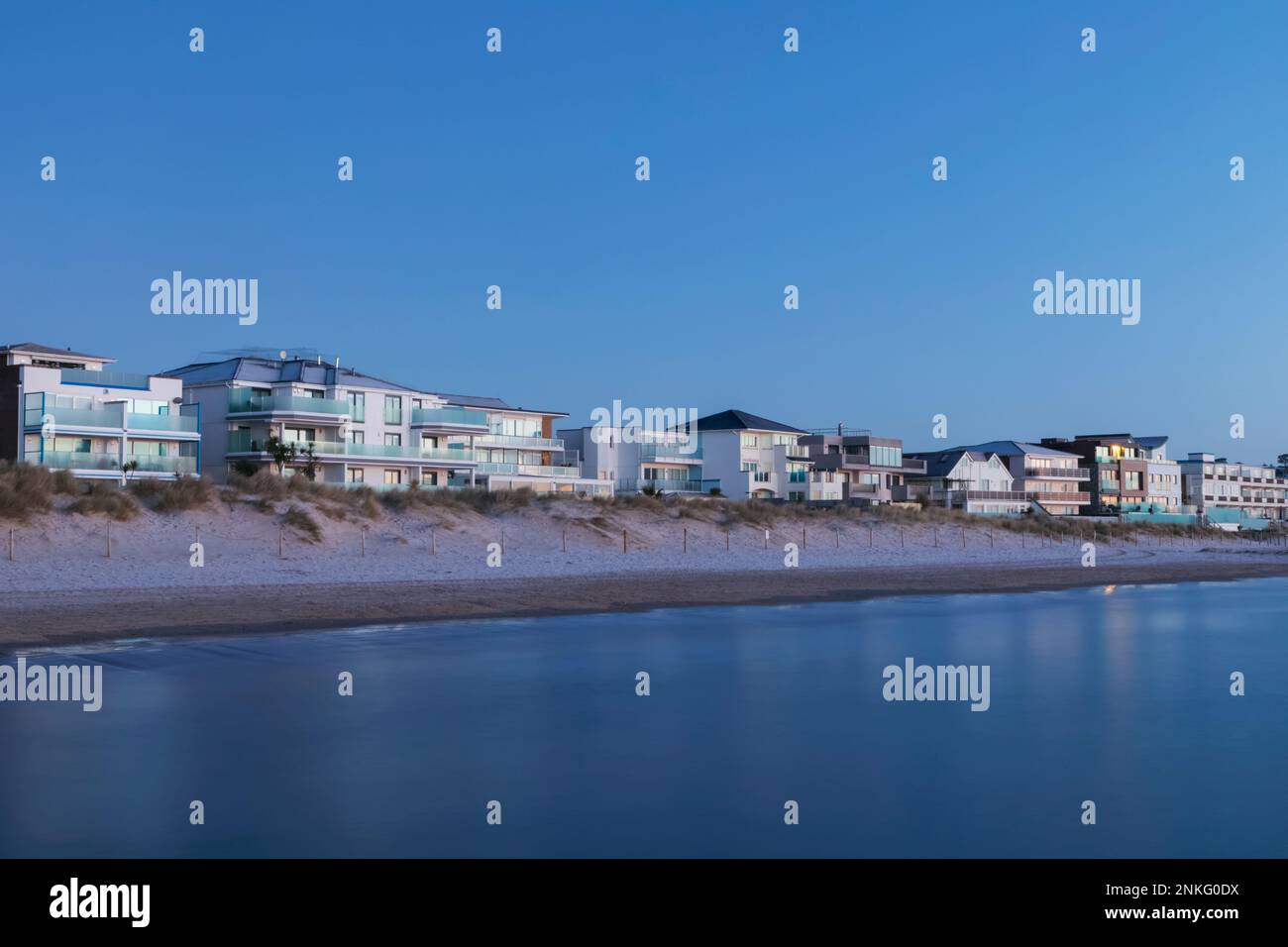England, Dorset, Poole, Sandbanks Beach and Luxury Waterfront Houses ...