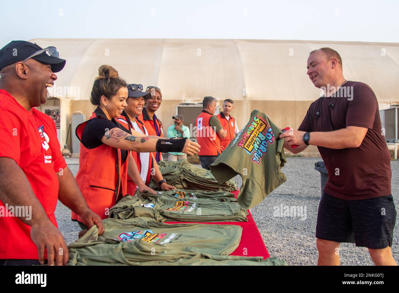Soldiers across Camp Arifjan, Kuwait took part in a 5k color run hosted ...
