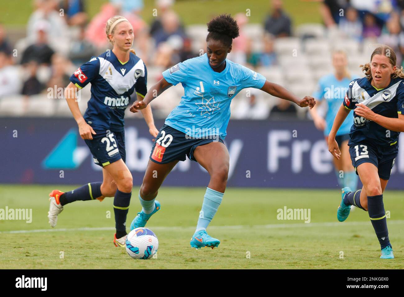SYDNEY, AUSTRALIA - MARCH 27: Princess Ibini of Sydney FC shoots on ...