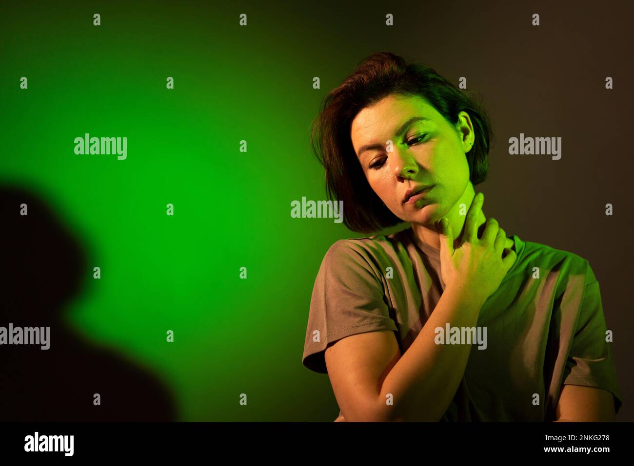 Neck shadow hi-res stock photography and images - Alamy