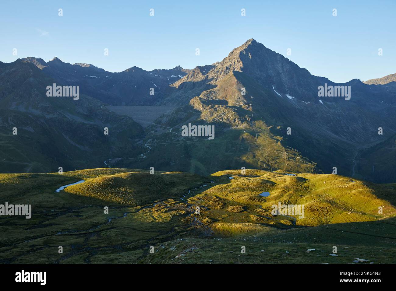Austria, Tyrol, Mountain valley at summer dawn Stock Photo - Alamy