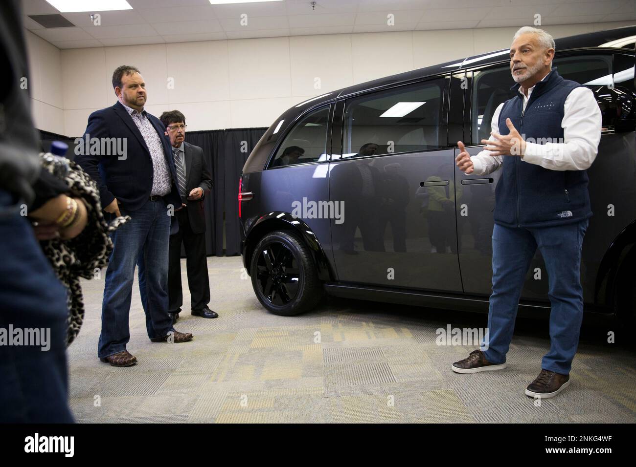 Founder, Chairman and CEO Tony Aquila talks to invited guests about the ...