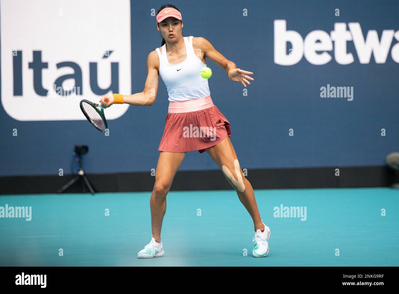 Emma Raducanu of the United Kingdom during the Miami Open Tennis ...