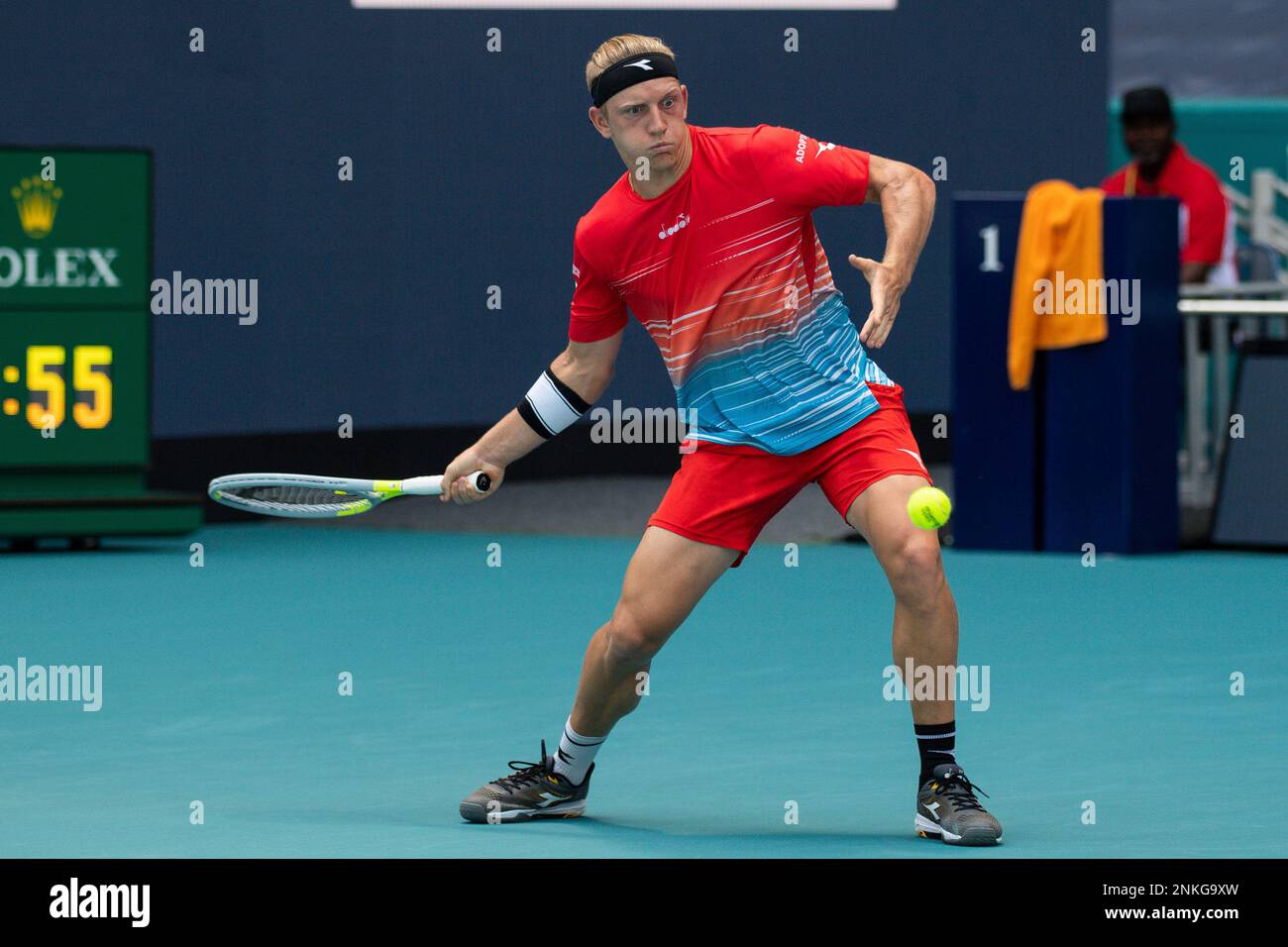 Alejandro Davidovich Fokina of Spain during the Miami Open Tennis ...