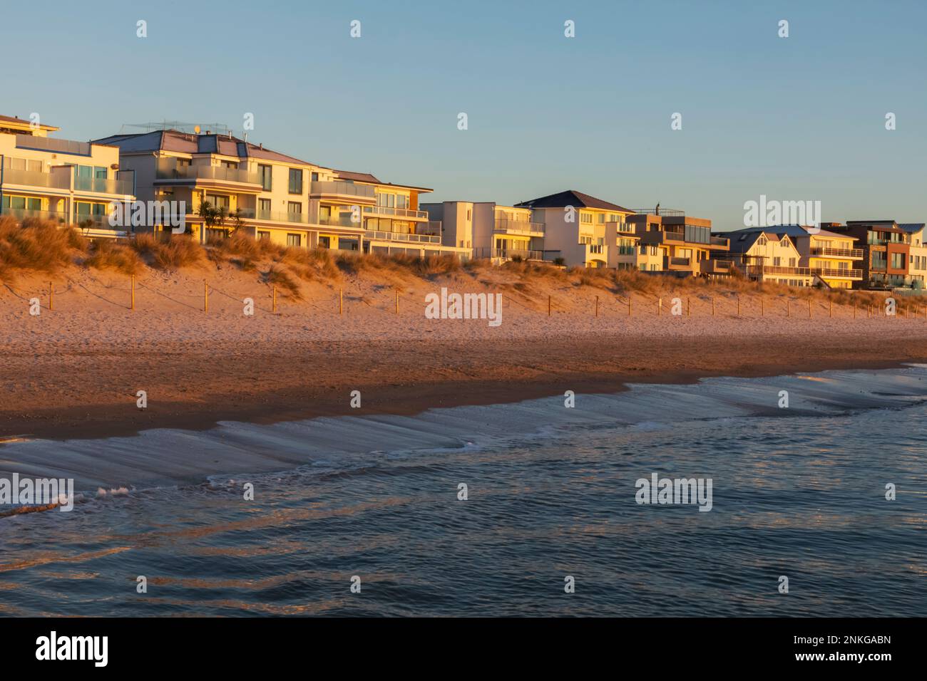 England, Dorset, Poole, Sandbanks Beach and Luxury Waterfront Houses ...