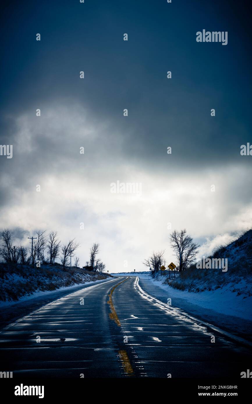 Highway M-116 passing through Ludington State Park near Ludington ...