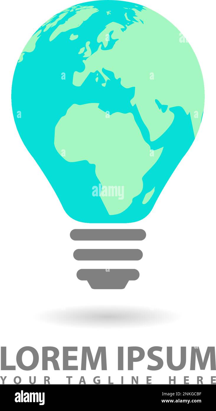 design globe light bulb creative innovation Stock Vector Image & Art ...