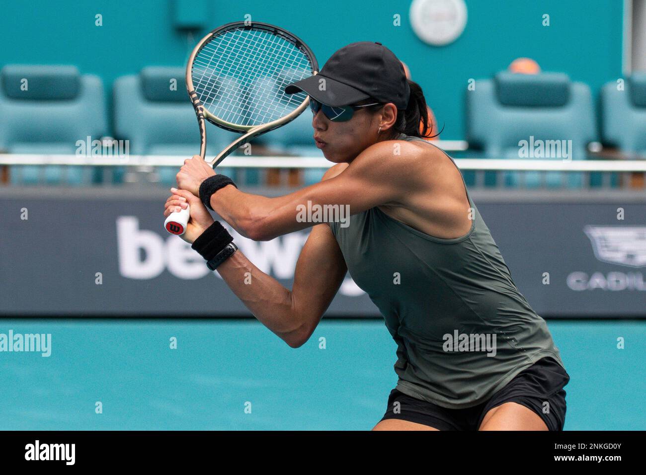 Astra Sharma of Australia during the Miami Open Tennis tournament on ...