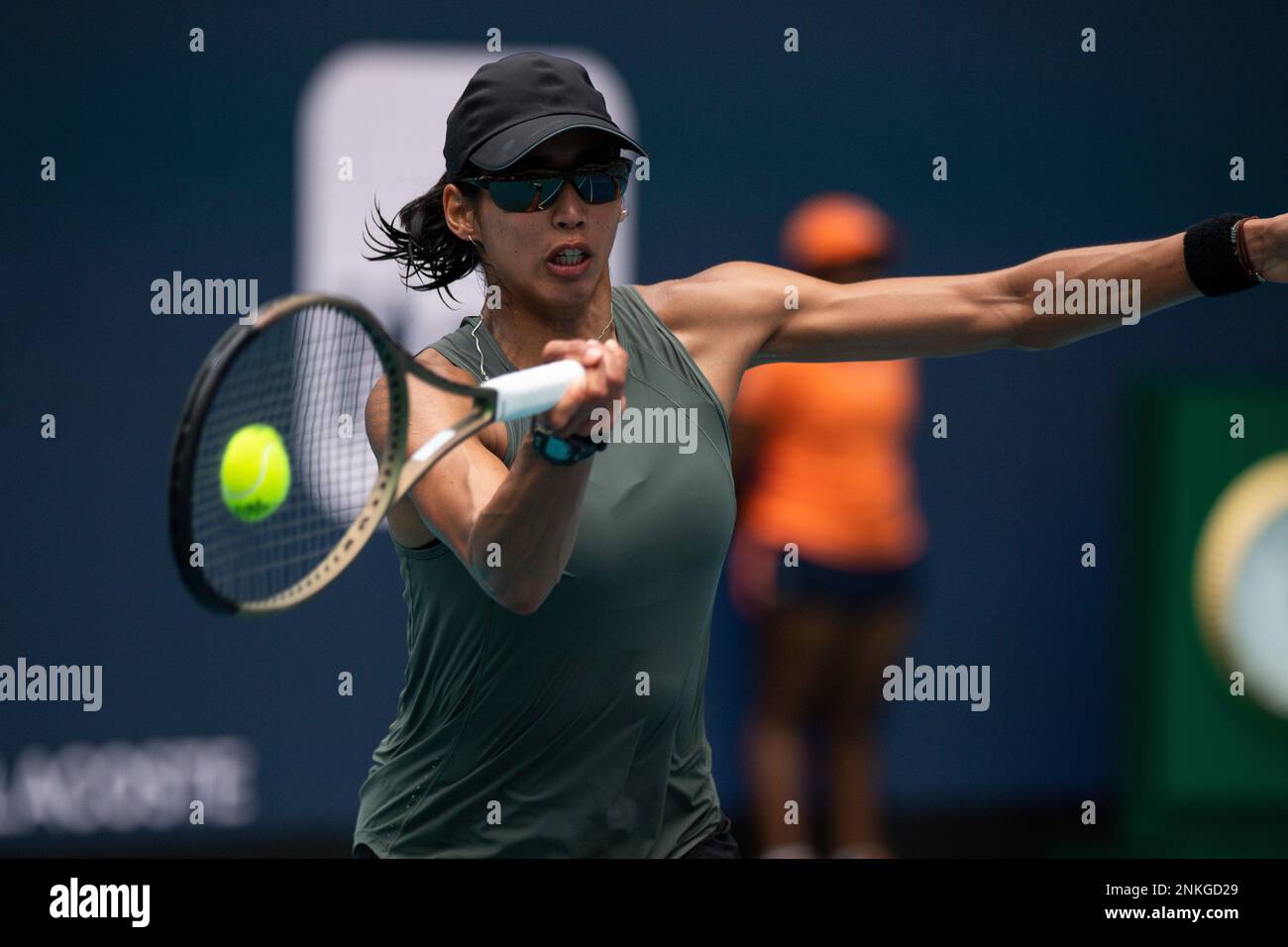 Astra Sharma of Australia during the Miami Open Tennis tournament on ...