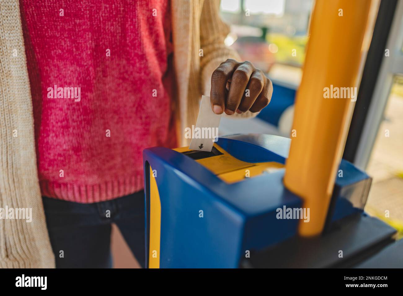 Person using train ticket machine hi-res stock photography and images ...