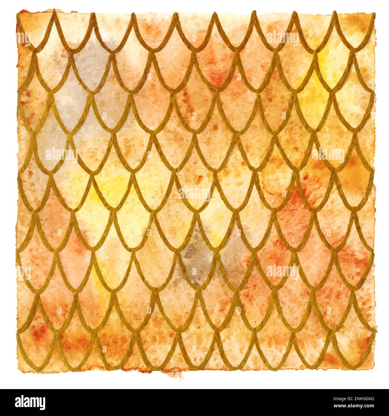 Dragon skin scales yellow orange gold vector pattern texture background ...
