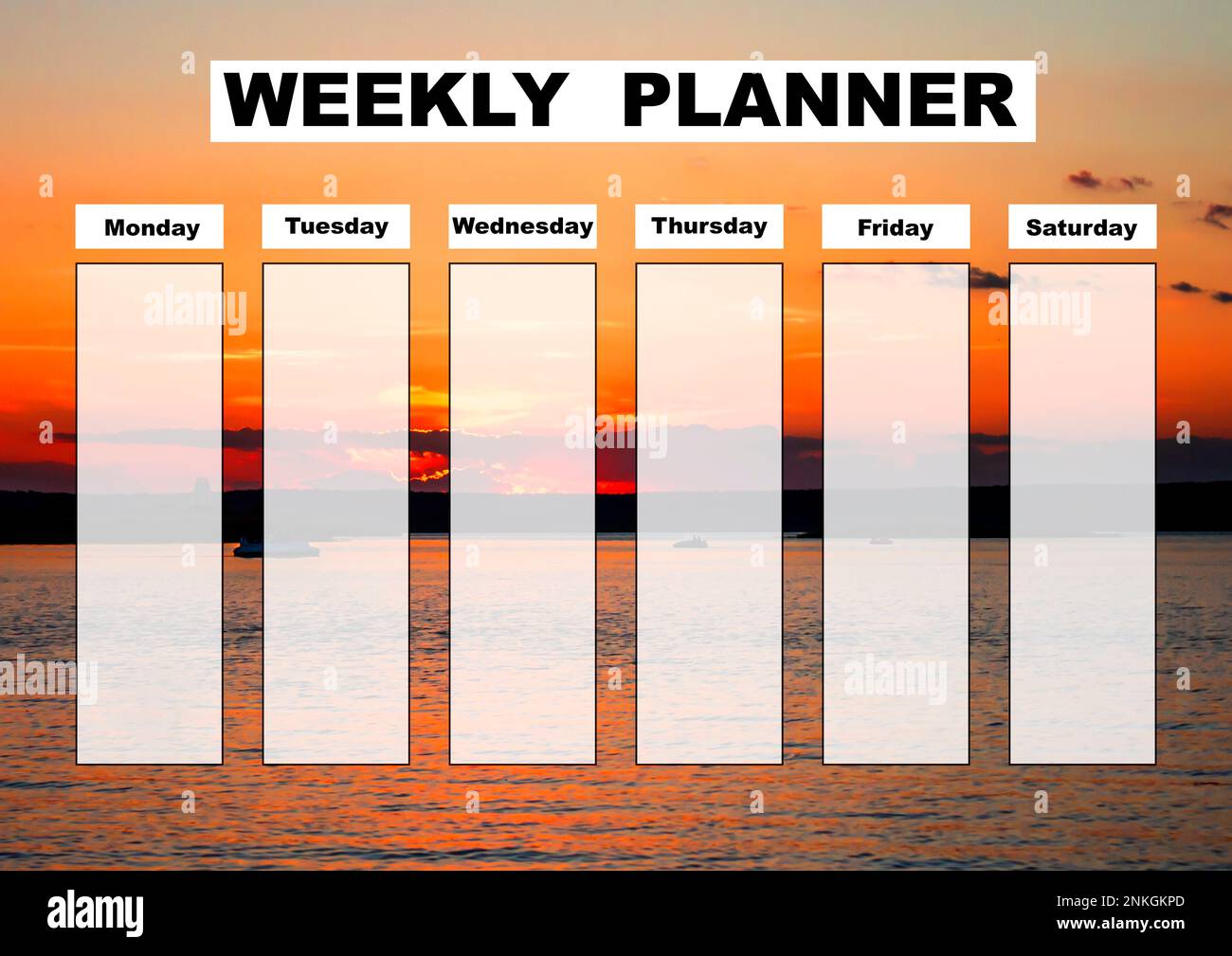 Beautiful weekly planner, school timetable education, can be used as an ...