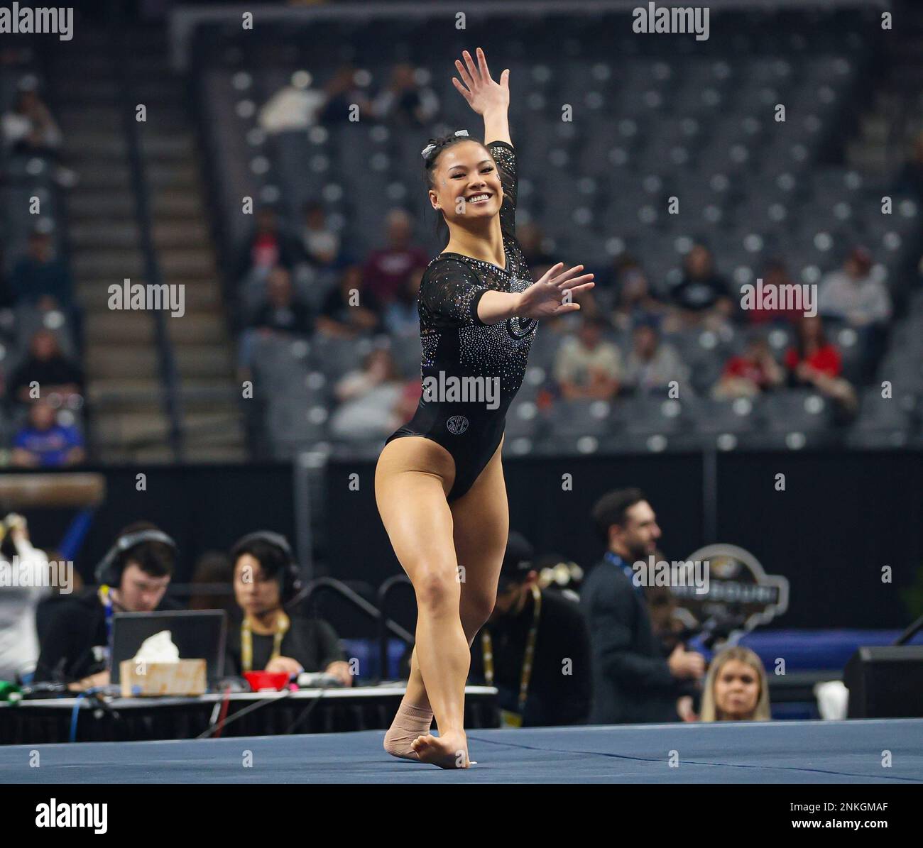 March 19, 2022: Georgia's Mikayla Magee preforms her floor routine ...