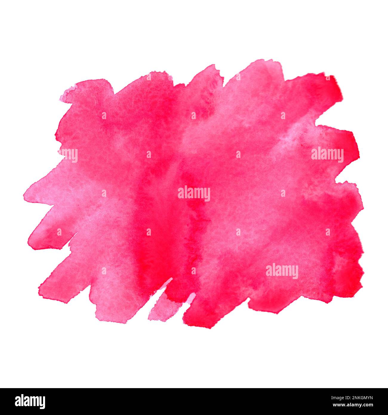 Watercolor bright pink spot blob blot isolated background Stock Photo ...