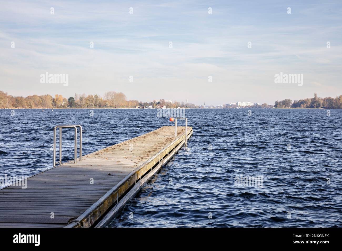Empty jetty shore lake bant hi-res stock photography and images - Alamy