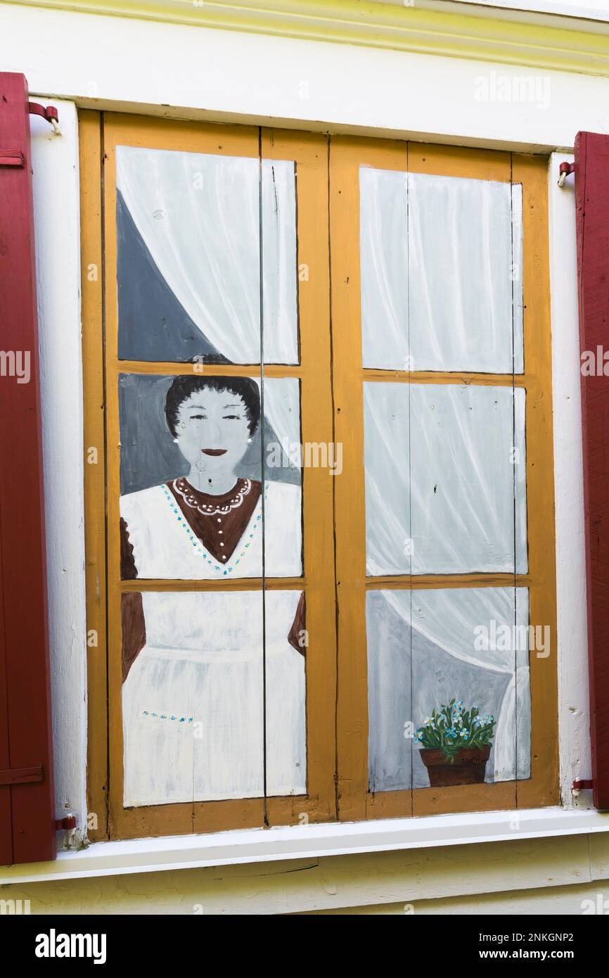 Fake window shutters hi-res stock photography and images - Alamy