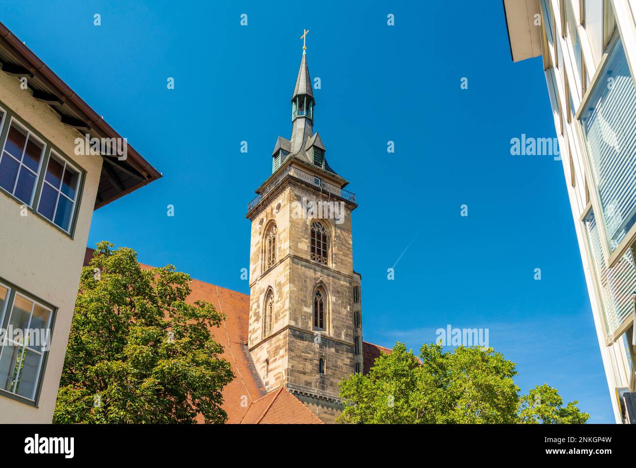 Low angle stiftskirche church tower hi-res stock photography and images ...