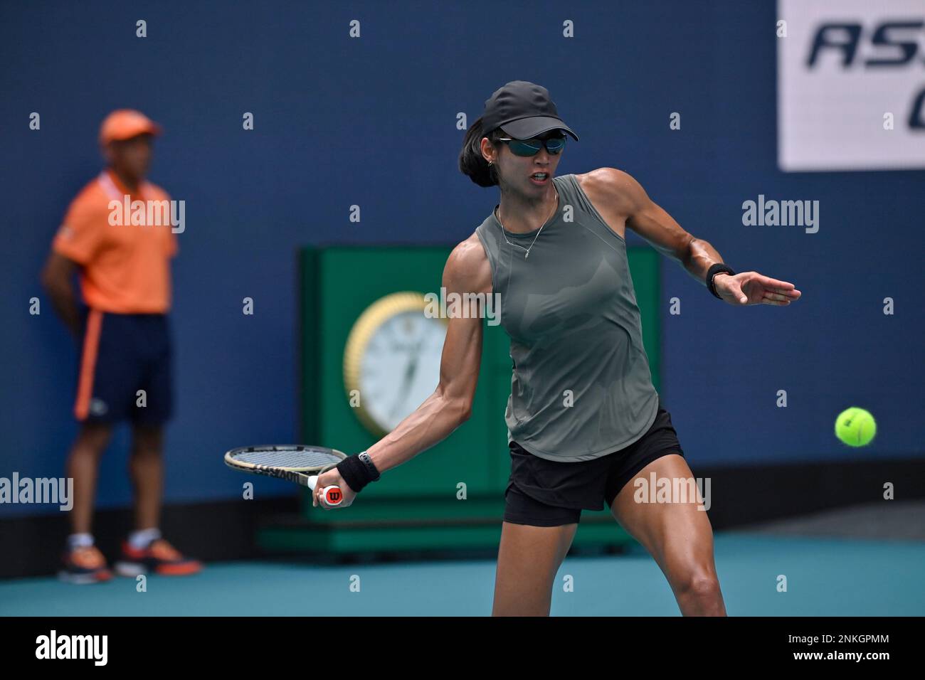 Astra Sharma of Australia during the Miami Open Tennis tournament on ...