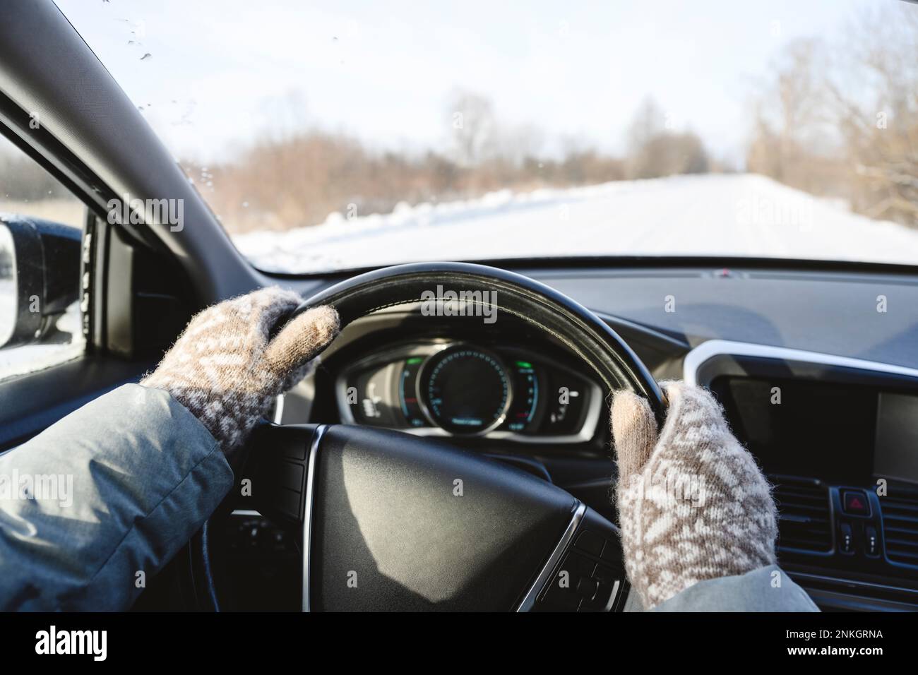 Person point view driving car hi-res stock photography and images - Alamy
