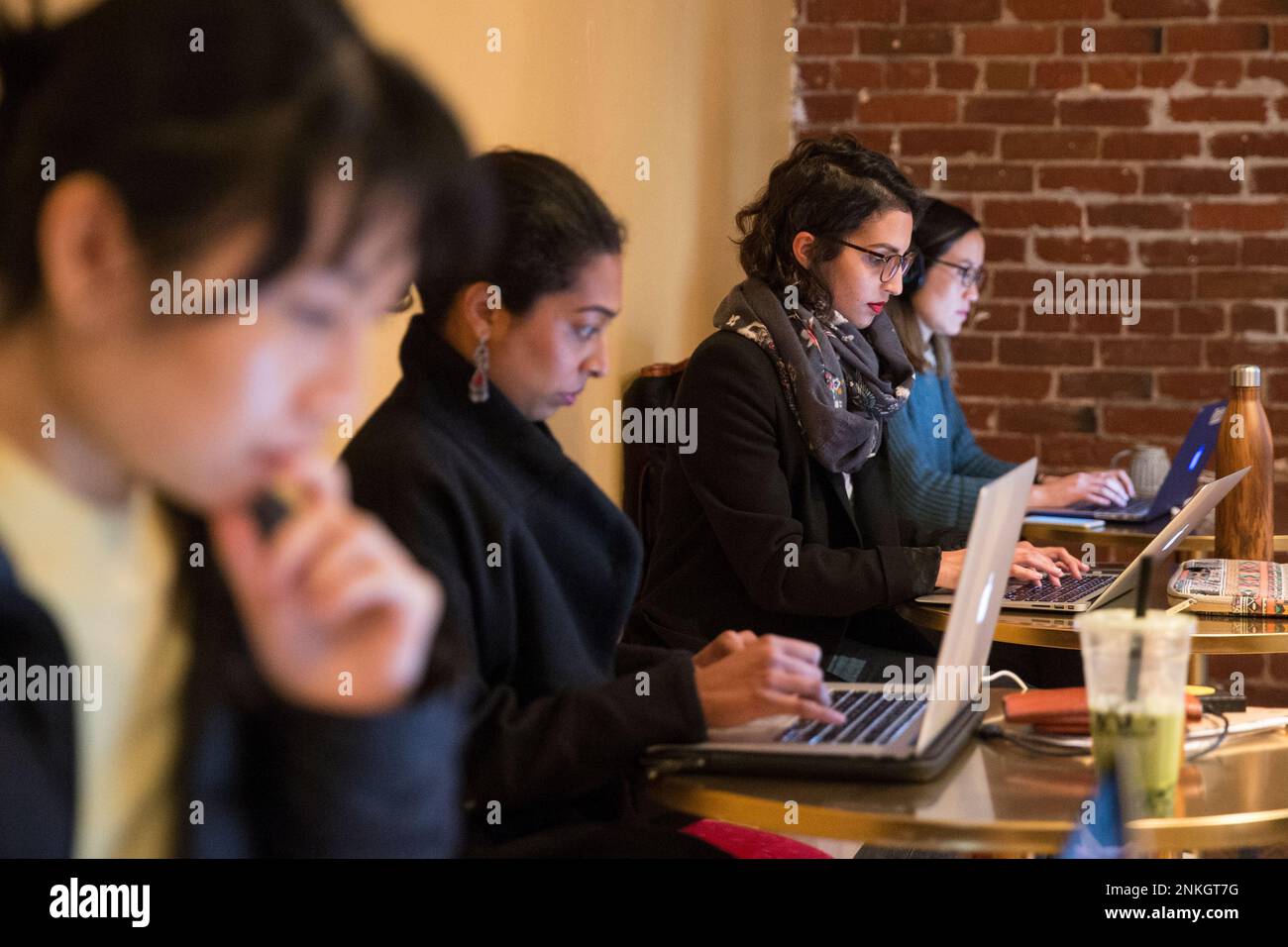 (From left) Nina Bai, Sara Javeri Kadri, Cassandra Landry and Nicole ...