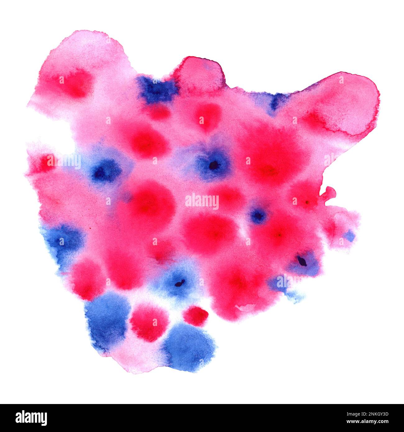 Watercolor purple violet blue pink blot blob texture background ...