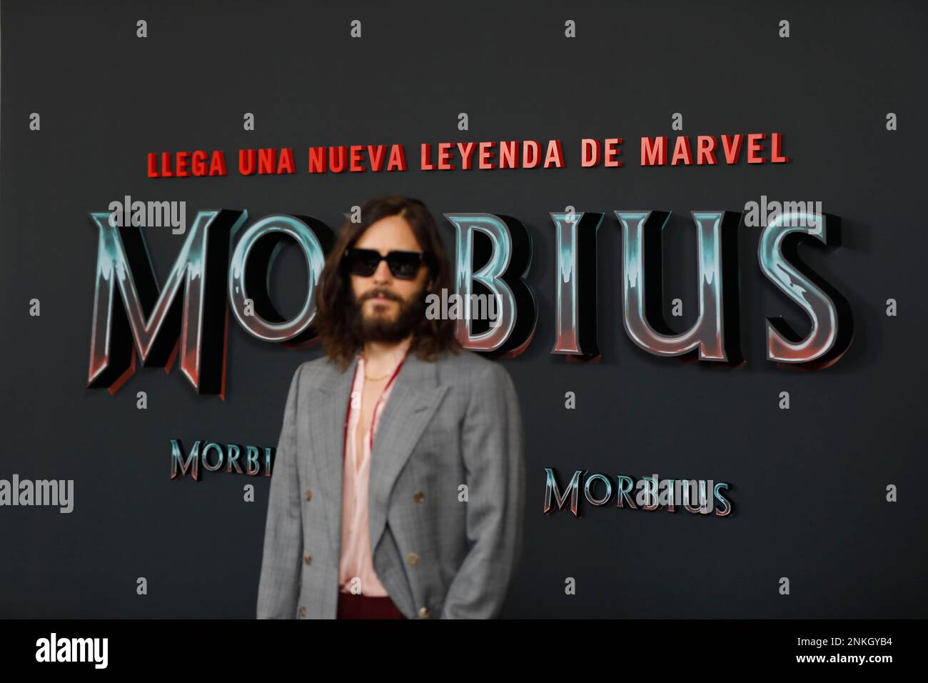 Actor Jared Leto poses at the photocall for the film 'Morbius' at the ...