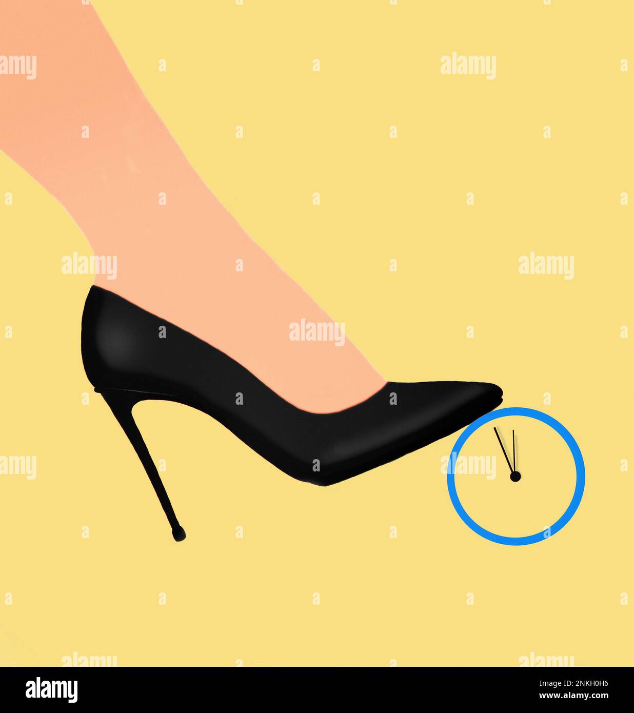 Stepping on clock hi-res stock photography and images - Alamy