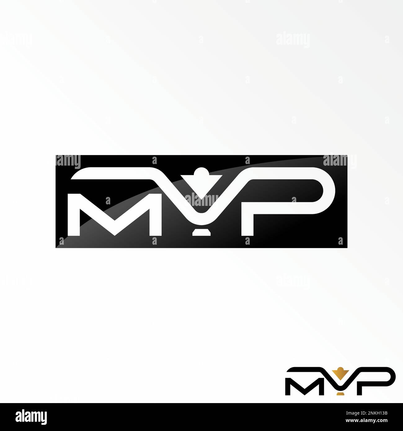 Letter Or Word Mvp Sans Serif Font Connected With Trophy Or Cup Image Graphic Icon Logo Design