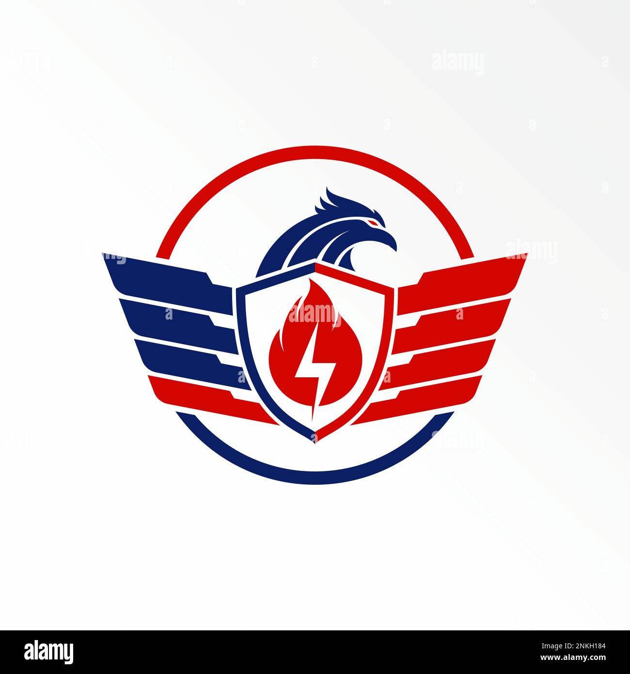 Eagle head, wing, american, power or electric, gas or flame, and circle ...