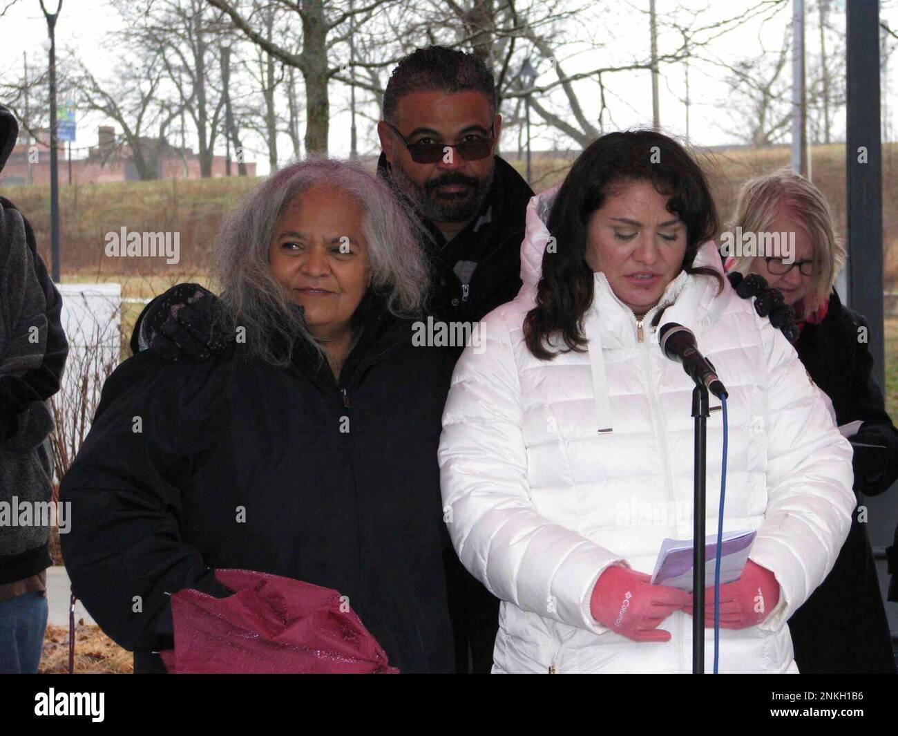 A sculpture of Michigan City-born women's rights activist Naomi ...