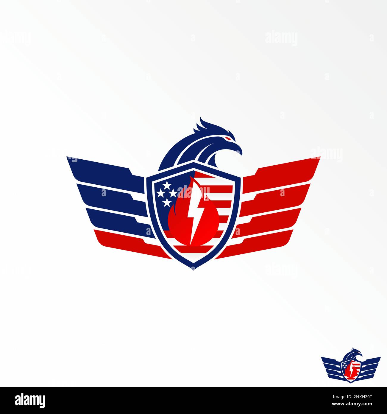 Eagle head, wing, american, power or electric, gas or flame, and circle ...