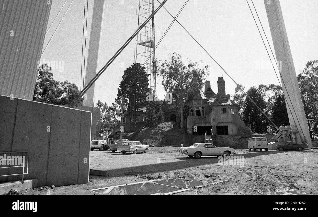 The Sutro Mansion under the new Sutro Tower . It would soon be ...