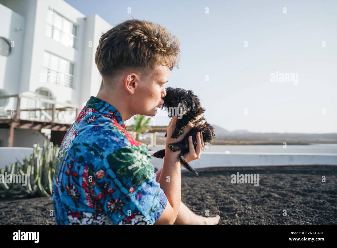 Man kissing dog hi-res stock photography and images - Alamy