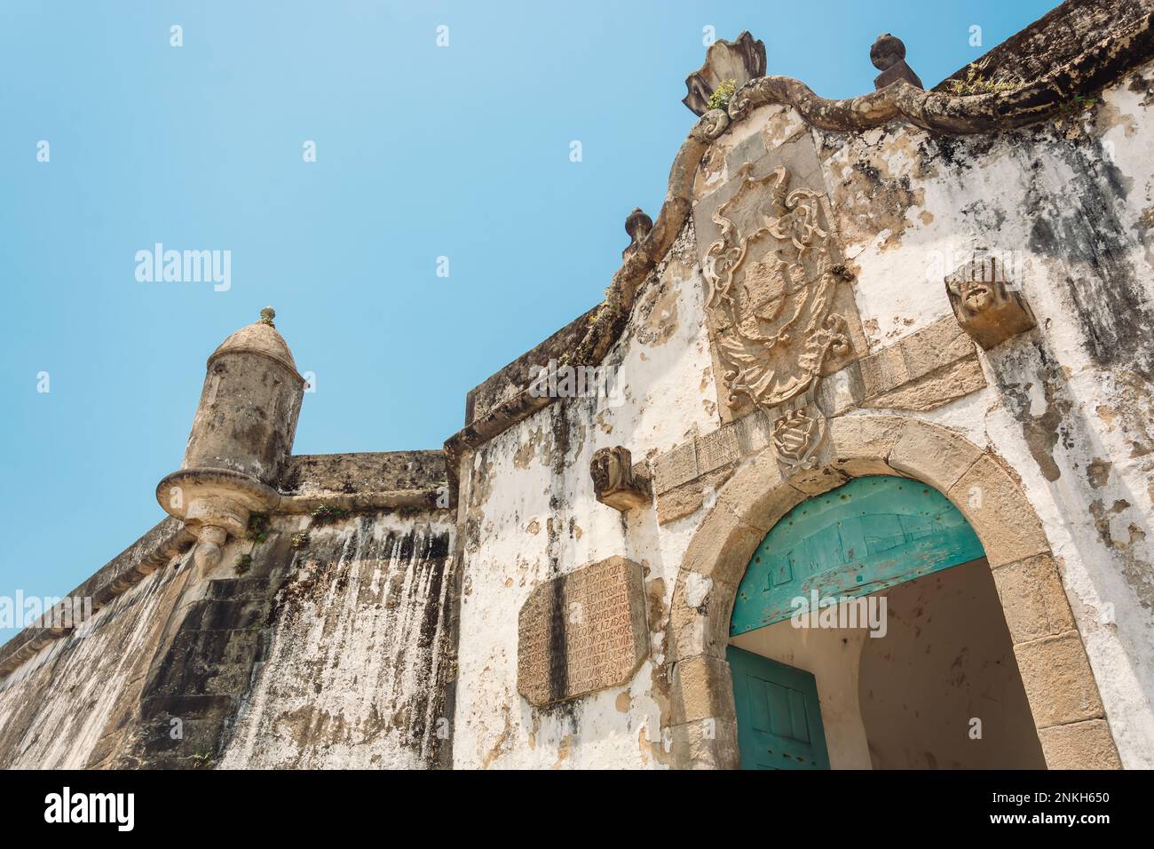 An ancient fortress by the beach. Built in a time long gone by, stands ...