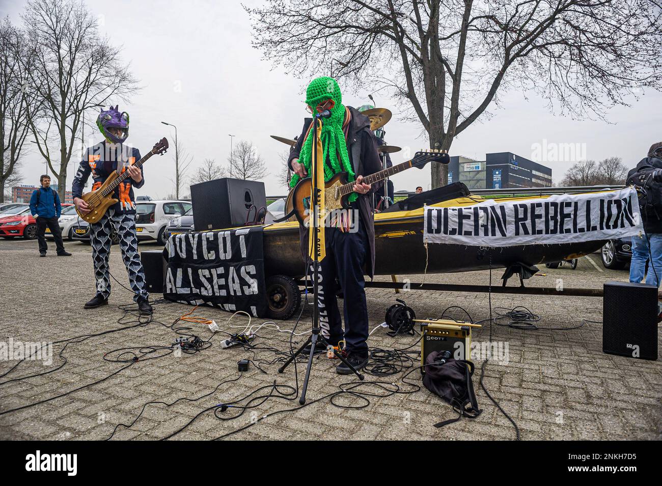 Delft, Netherlands, 22/02/2023, Ocean Rebellions heavy metal band ...