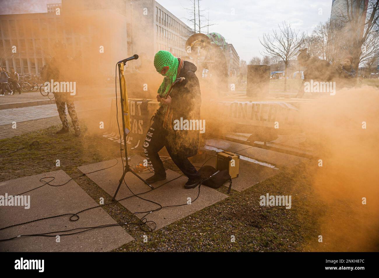 Delft, Netherlands - 22 Feb 2023, Ocean Rebellions heavy metal band ...
