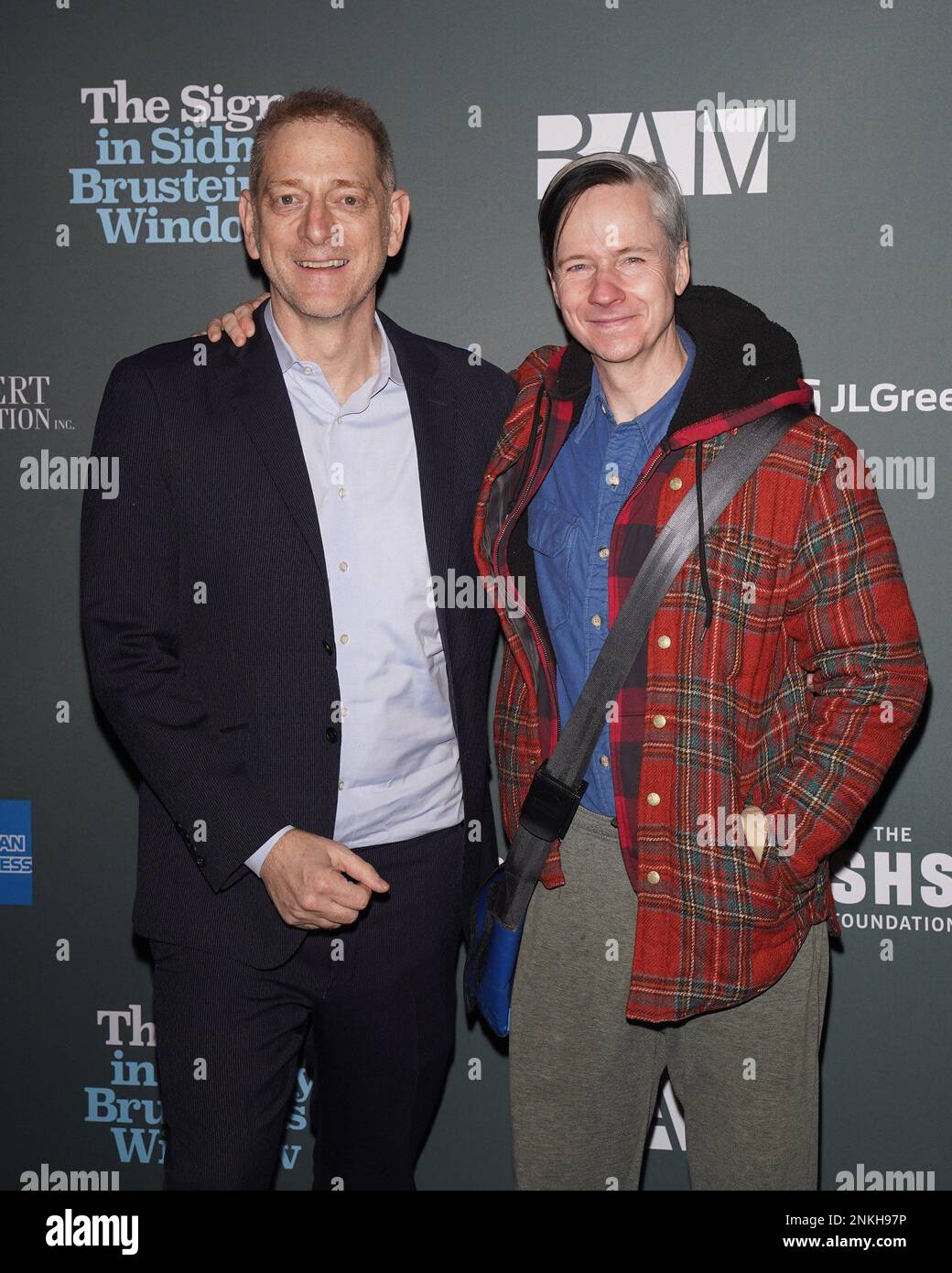 Brooklyn, NY, USA. 23rd Feb, 2023. David Binder, John Cameron Mitchell ...