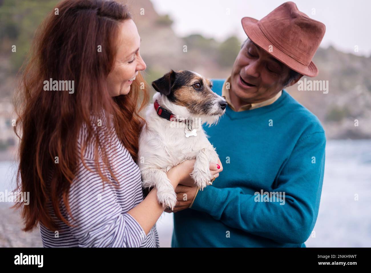 Man with his pet dog hi-res stock photography and images - Alamy