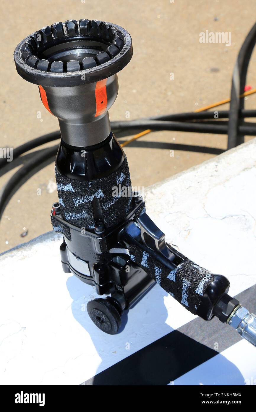 HAMPTON, GA - MARCH 20: A single lug pit gun on pit road wall during ...