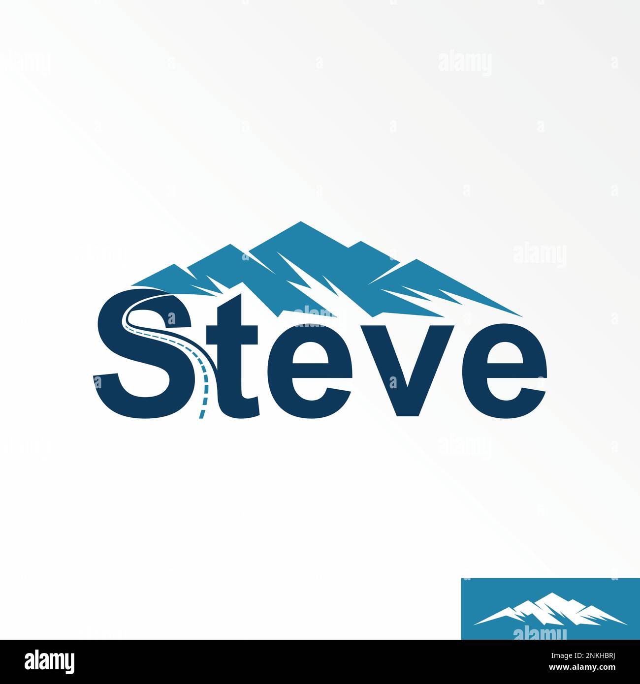 Unique mountain and road between letter S and T font image graphic icon logo design abstract ...