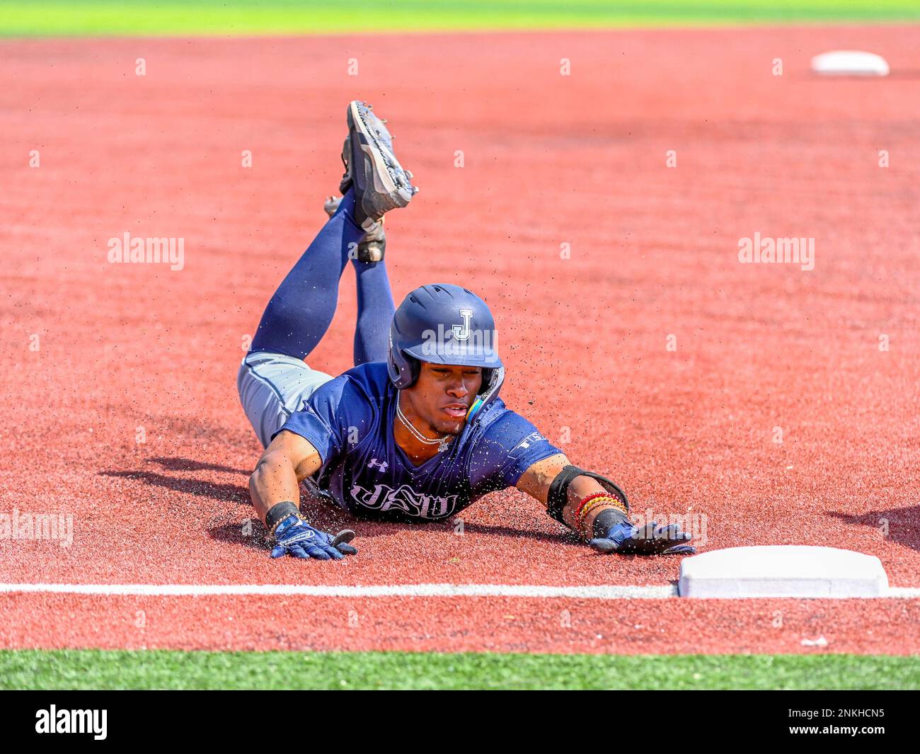 March 19, 2022 - Daytona Beach, FL, U.S: JSU infielder Ty Hill (4 ...