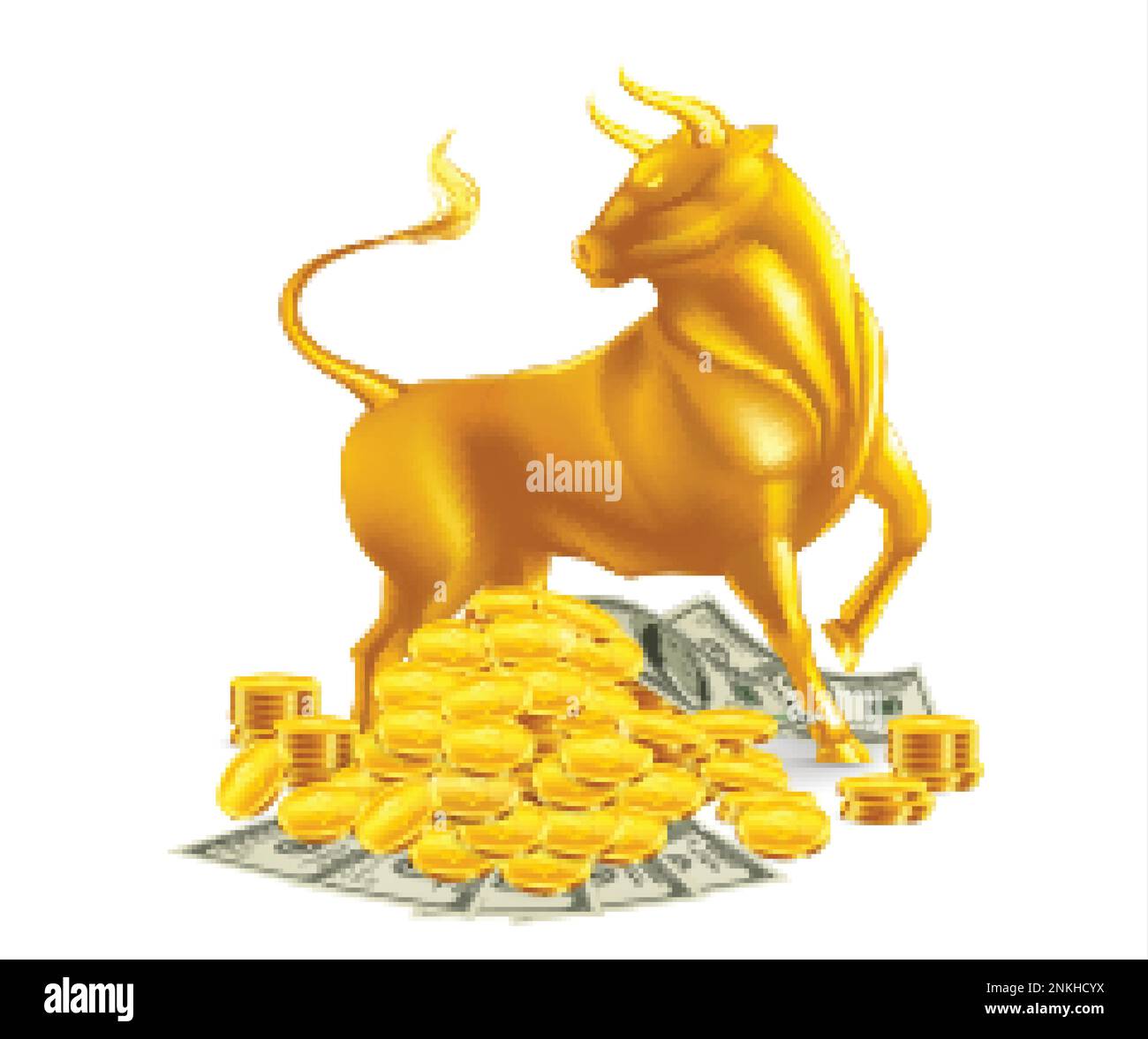 Pile of money side view Stock Vector Images - Alamy