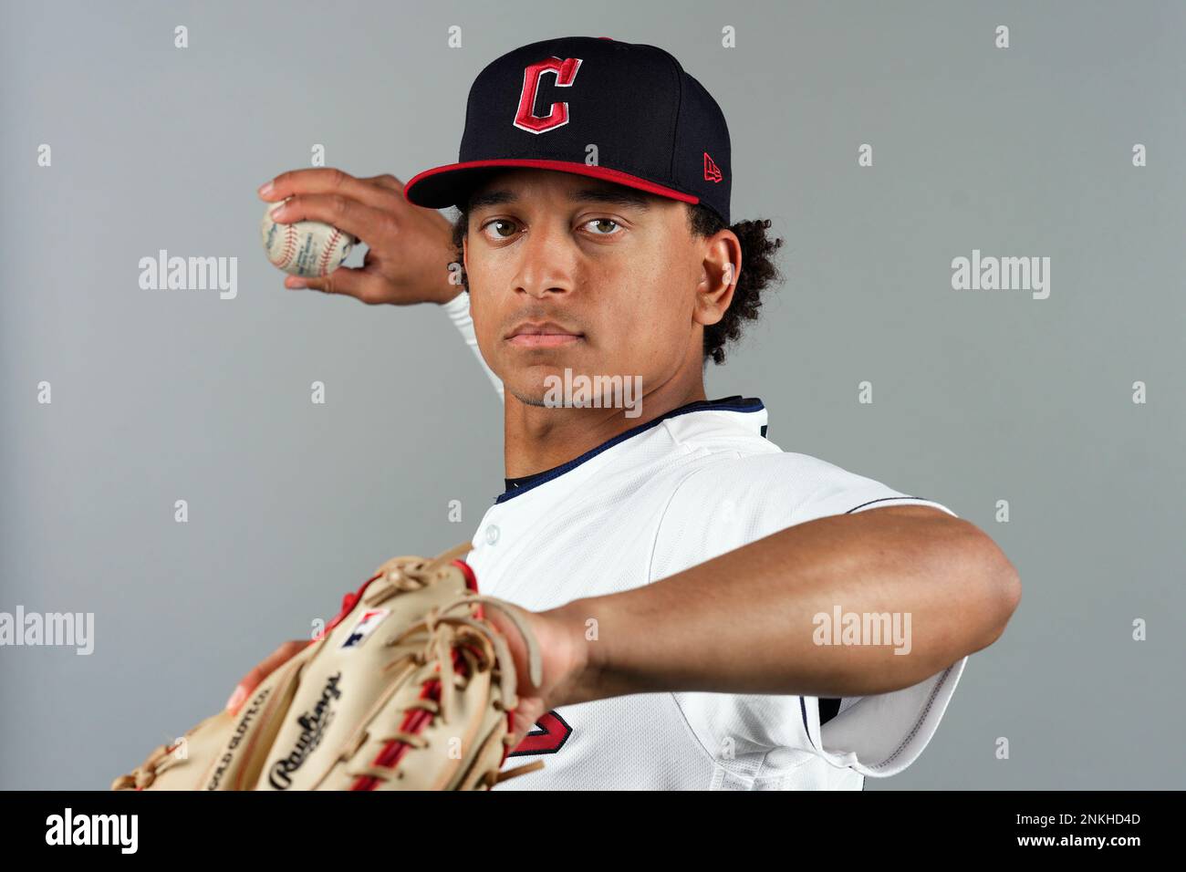 This is 2023 photo of catcher Bo Naylor of the Cleveland Guardians ...