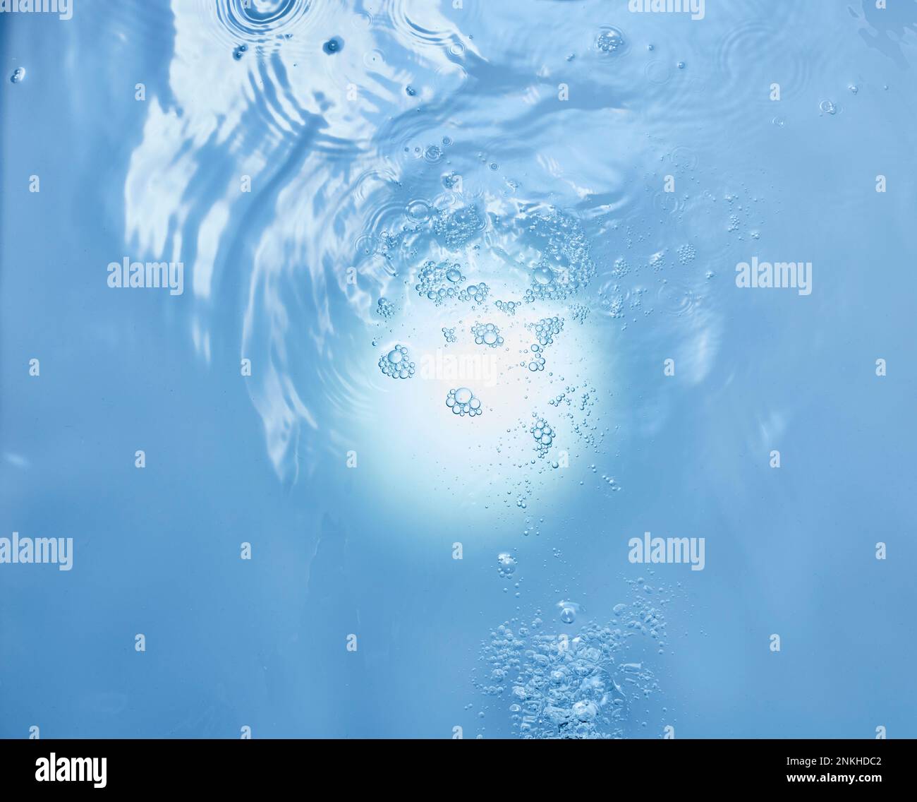 Surface of clean blue water Stock Photo - Alamy